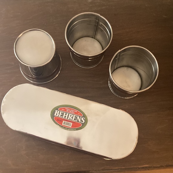 Behren’s | Other | Behrens Stainless Steel 3 In Planters With Copper ...